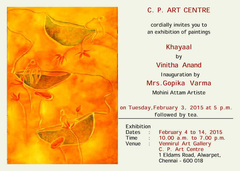 Exhibit of paintings: Vinitha Anand at C.P. Ramaswami Aiyar Foundation ...